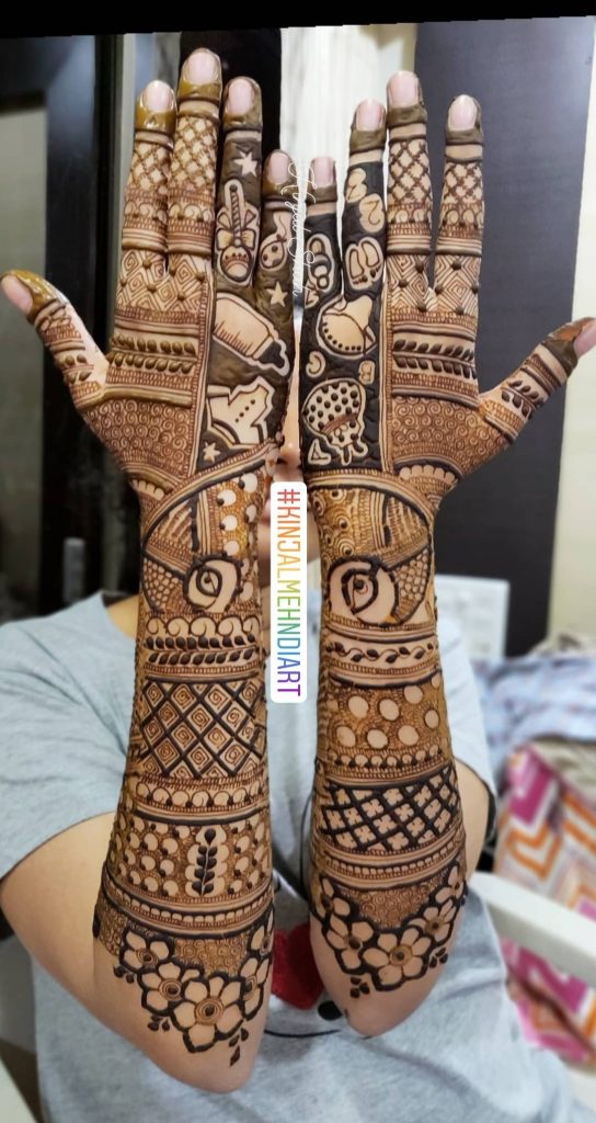 Baby Shower Mehndi Design - Godh Bharai Mehndi Design