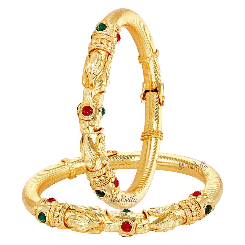 Latest Gold Kangan Design For Wedding