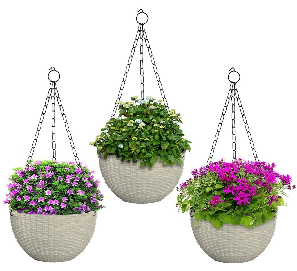 Hanging Plant Pots - Balcony Hanging Flower Pots